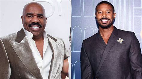 Steve Harvey And Michael B Jordan Reunite After Lori Harvey Breakup Hollywood Life
