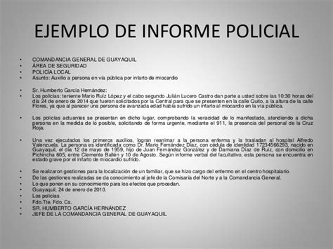 Informe Policial