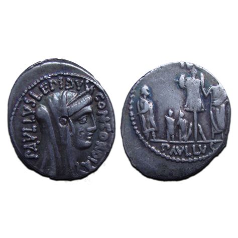 Roman Republic Lepidus And Perseus Denarius Jul2528 Lepidus Perseus Denarius