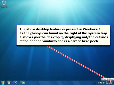 Show Desktop Icon Missing In Windows