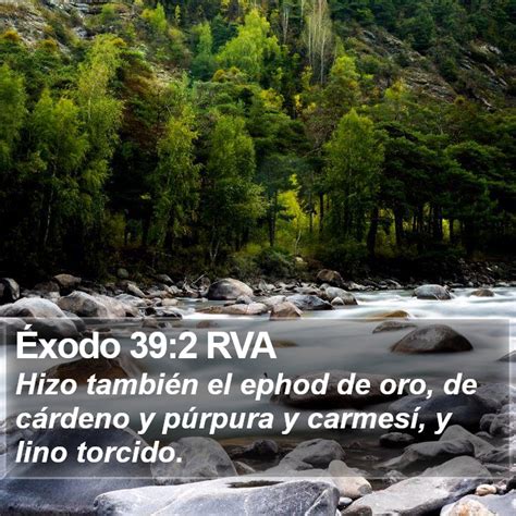 Éxodo 39 2 Rva Hizo También El Ephod De Oro De Cárdeno Y