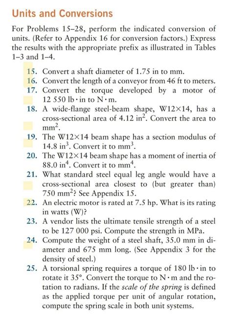 solved units and conversions a for problems 15 28 perform