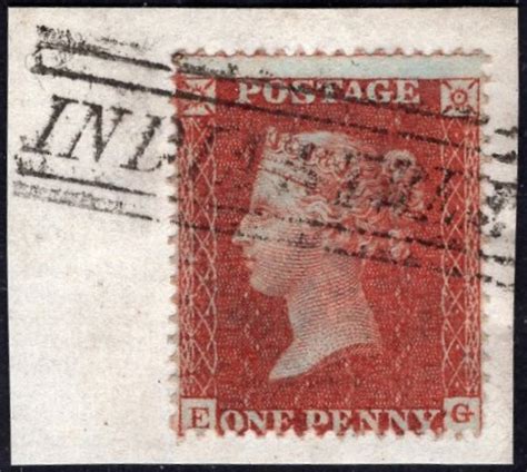 Gb Sg 21 Spec C4i 1d Red Plate 6 Eg “minute G” India Street Scots Local