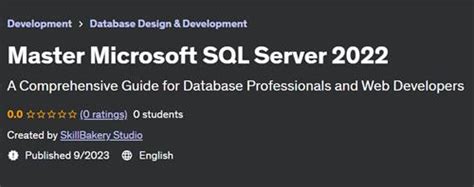 Master Microsoft SQL Server 2022