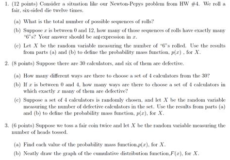solved 1 12 points consider a situation like our