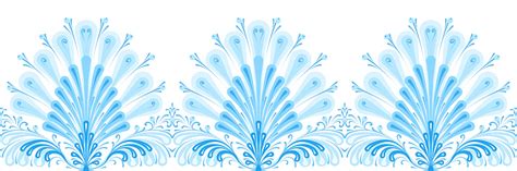 제국 요소와 매끄러운 파란색 패턴 Stige 러시아어 Gzhel 배경 제국 스타일의 장식 국경 패턴민속 파란색 그림 0명에 대한