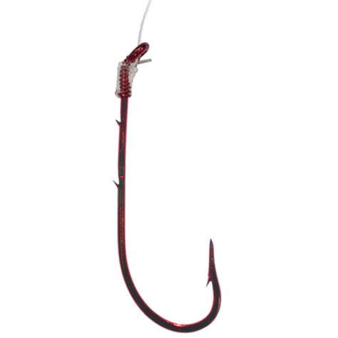 Tru Turn Baitholder Down Eye Snelled Blood Red Hooks 303g