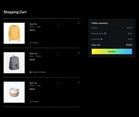 Bootstrap E Commerce Orders Components
