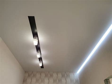 Ниши в натяжном потолке Натяжные потолки Потолки Светильники