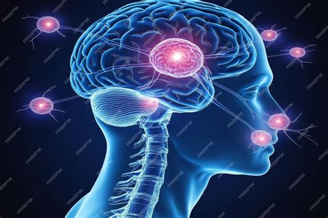Brain Mapping Neuron Growth And Neural Architecture 3d Model Of A Brain Showing Neural Pathways