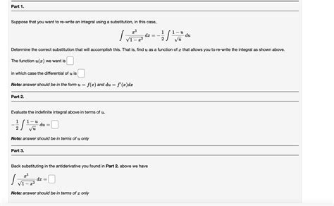 Solved Suppose That You Want To Re Write An Integral Using A Chegg Com