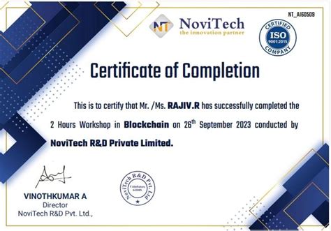 Rajiv R On Linkedin Novitech Techworkshop Blockchain