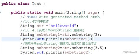 第十章 字符串设定义语句 String Str “welcome” 则str Substring 3 Csdn博客