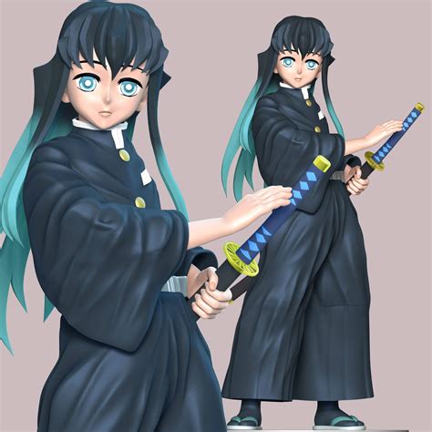 Muichiro Tokito Demon Slayer Kimetsu No Yaiba 3d Model By Lovemodel