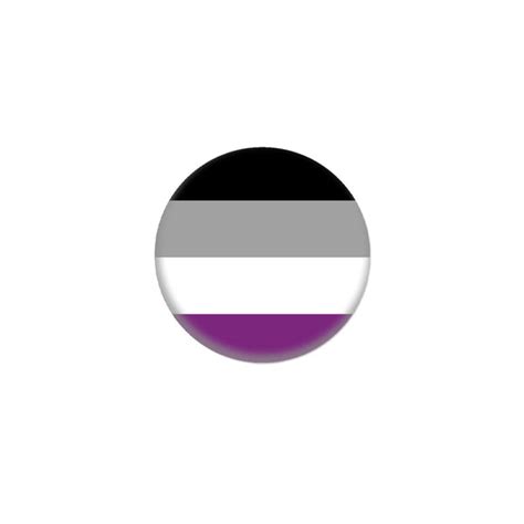 Asexual Pride Flag 1 Button Raygun