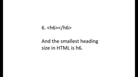 Html Heading Tags H1 To H6 Make Tutorial Tags Traditional Archery
