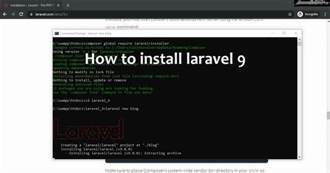 How To Install Laravel 9 Tutorial101