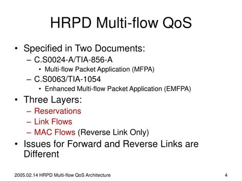 Ppt Hrpd Multi Flow Qos Architecture Overview And Issues Related To