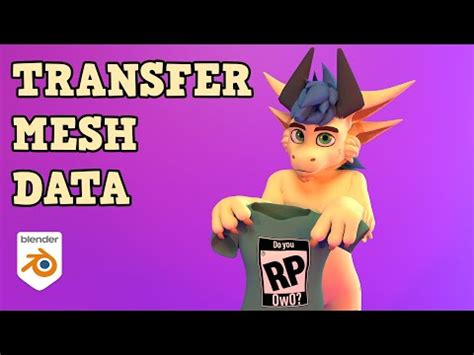 Transfer Mesh Data Or How To Clothe Your Avatar Tutorial YouTube