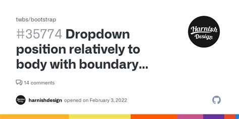 Dropdown Position Relatively To Body With Boundary Option In Bs5