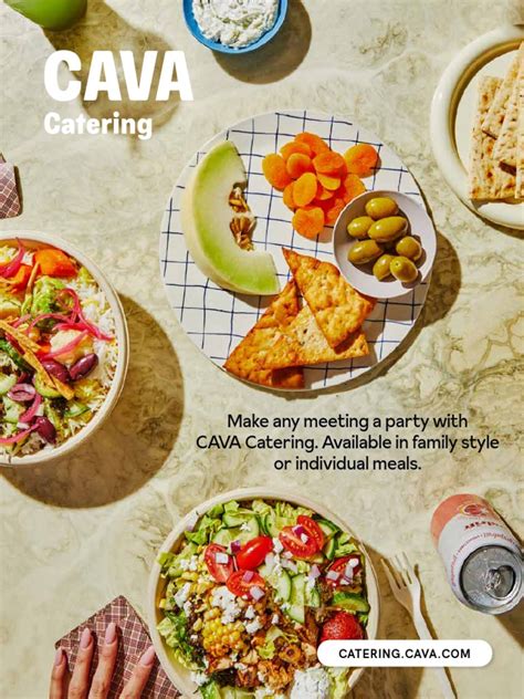 Cava Catering Menu Pdf Pickling Coleslaw