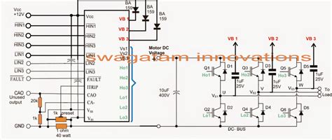 3 Phase Brushless Bldc Motor Driver Circuit Homemade Circuit Projects