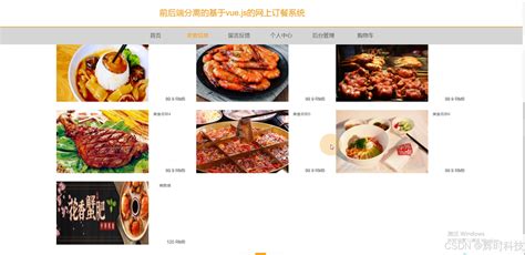 Java计算机毕业设计前后端分离的基于vuejs的网上订餐系统（开题程序论文） Csdn博客