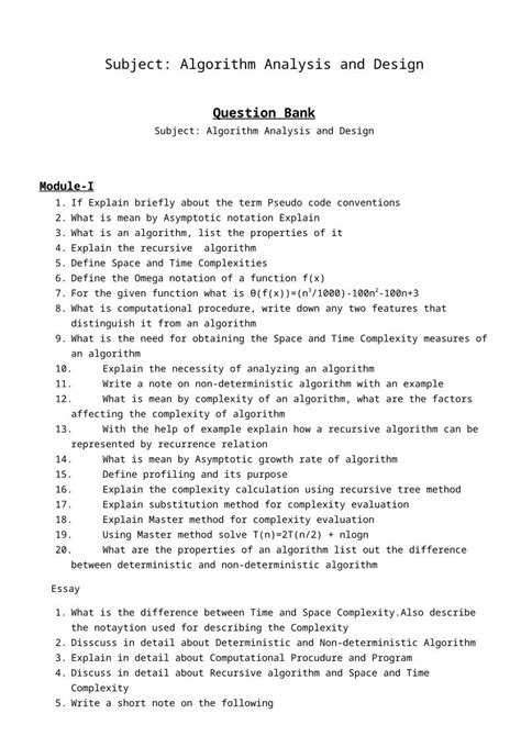 Doc Algorithm Alalysis And Design Dokumentips