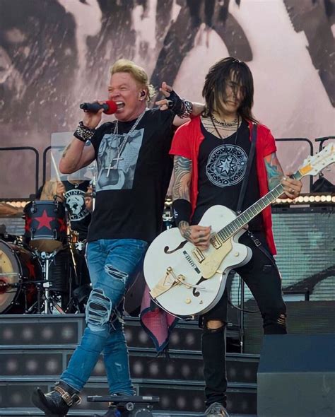 W Axl Roses Instagram Profile Post “axl And Fortus By Rocker1975