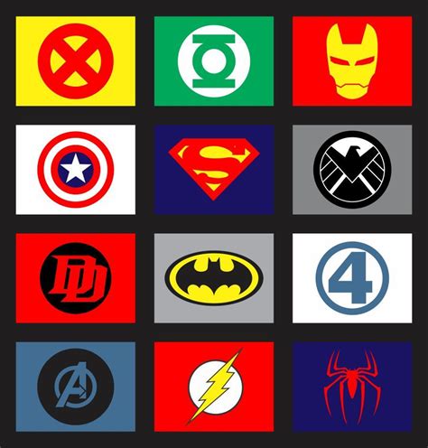Superhero Logos With Names
