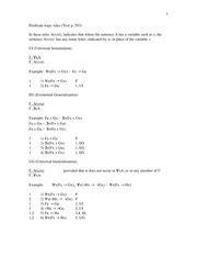Predicate Logic Rules Predicate Logic Rules Text P In These Rules A X Indicates That