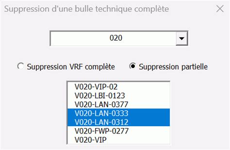 VBA suppression d une ligne suite à un choix de listbox