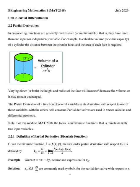 2 2 partial derivatives pdf derivative function mathematics