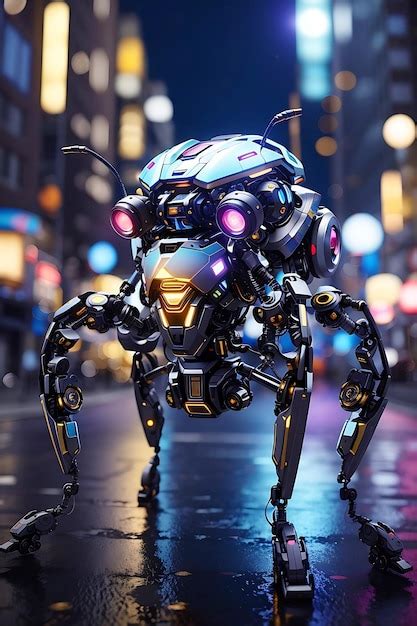 Premium Ai Image A Beautiful Illustration Weird Core Bug Robot