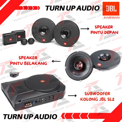 Jual Paket Audio Mobil Full Jbl By Harman Kardon Speaker Dan Sub Kolong Speaker Pintu Depan