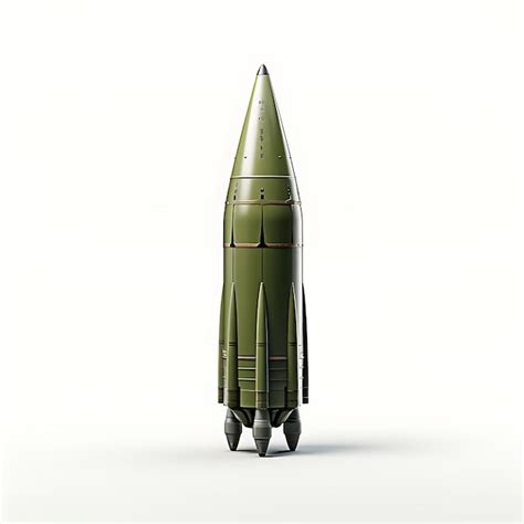 Premium Ai Image Isolated Tactical Nuclear Weapon Explosive Conical