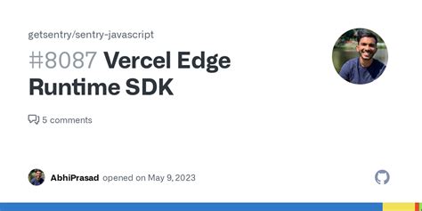 vercel edge runtime sdk · issue 8087 · getsentry sentry javascript