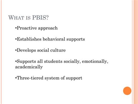 PPT Using The PBIS With A Brief Overview Of PBIS Framework To Prevent Bullying Behavior