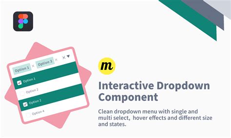 Interactive Dropdown Component Figma Community