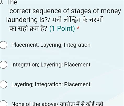 The Correct Sequence Of Stages Of Money Studyx