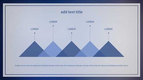 Captivating Blue And White Poster Featuring A Line Shape Diagram Of Triangles Powerpoint