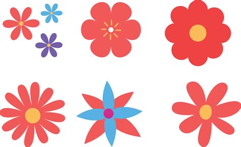 Vector Simple Flower 22902631 Vector Art At Vecteezy