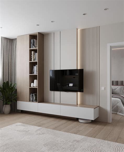 Дизайн вітальні та передпокою в однокімнатній квартирі площею 52 3м2 Новий проект Roschinalisa