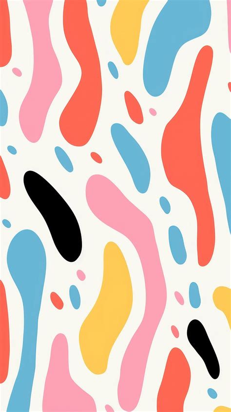 Squiggle Shapes Pattern Art Backgrounds Free Photo Illustration Rawpixel