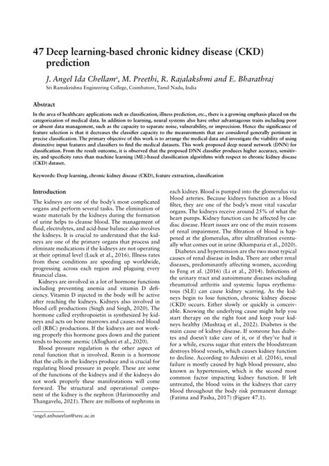 PDF Deep Learning Based Chronic Kidney Disease CKD Prediction