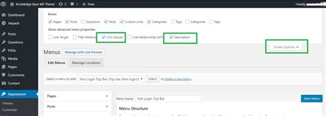 How To Setup Top Navigation Menus Infocenter Documentation
