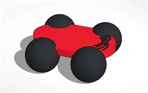 3d Design Spider Man Car Tinkercad