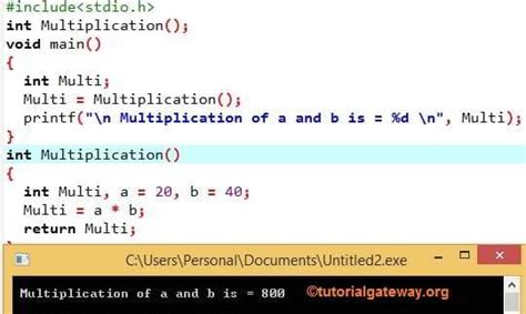 Types Of Functions In C Programming