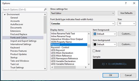 Getting Fonts And Colors Example · Issue 93 · Microsoftvssdk