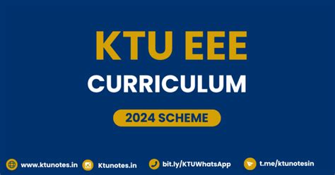 Ktu Eee Curriculum 2024 Scheme